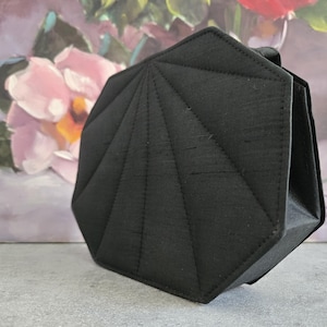 Jim Thompson Purse -vintage Black Silk Evening Handbag With Handle ...