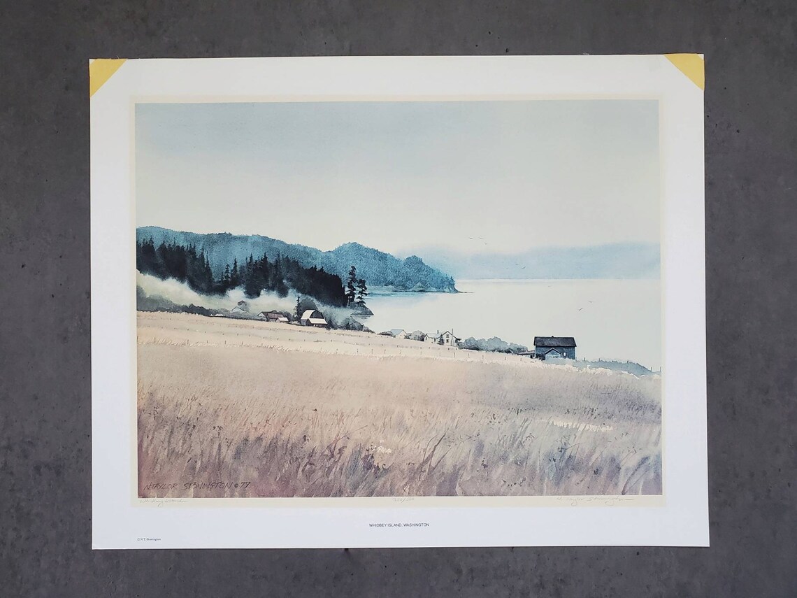 Nancy Taylor Stonington Signed Art Print whidbey Island - Etsy