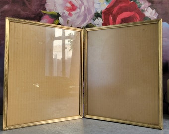 Vintage Double Oval Frame Gold Metal Ornate Frame, Grandmillennial ...