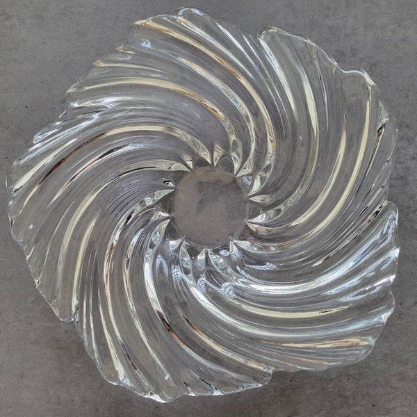Clear Wavy Glass Bowl - Etsy