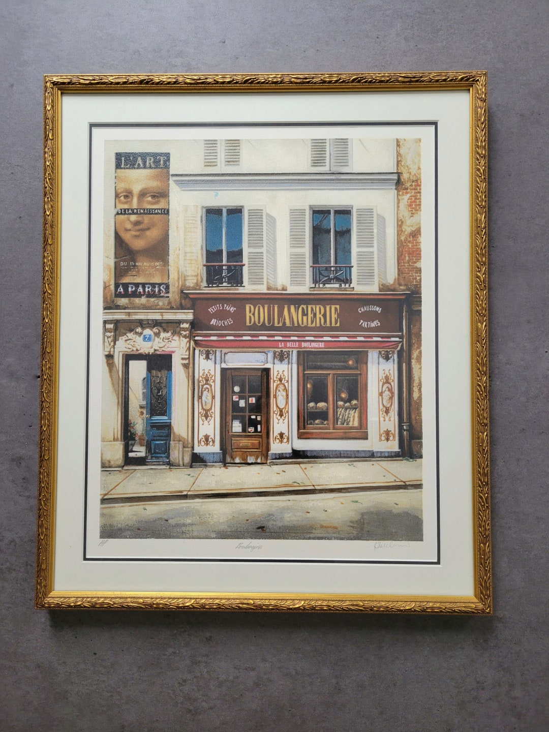 Louis Robichaud "boulangerie" Paris Signed Fine Art Serigraph Limited ...