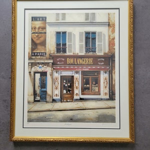 Louis Robichaud "boulangerie" Paris Signed Fine Art Serigraph Limited ...