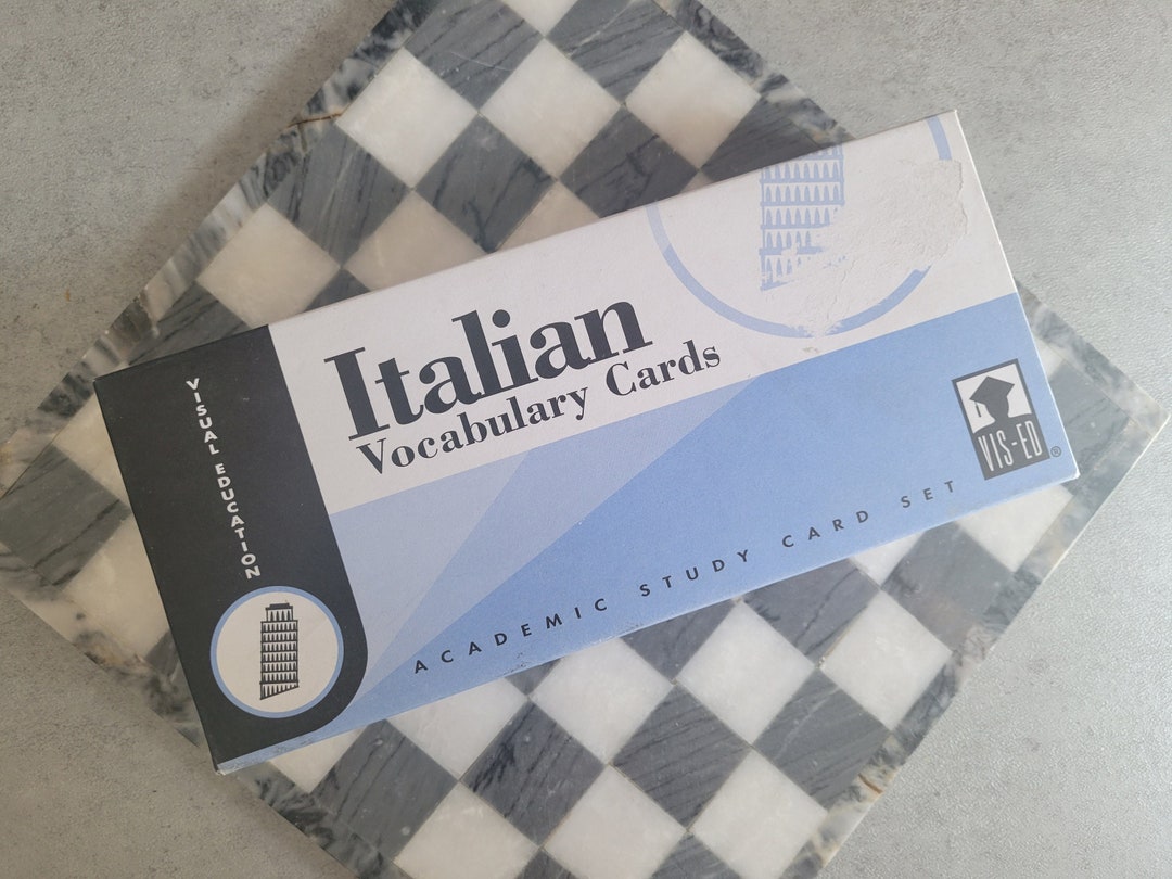 Italian Vocabulary Cards: Academic Study Card Set Vis-ed Visual ...