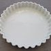 Tradition France Round Pie Pan - White Ceramic Round Baking Dish, Large ...