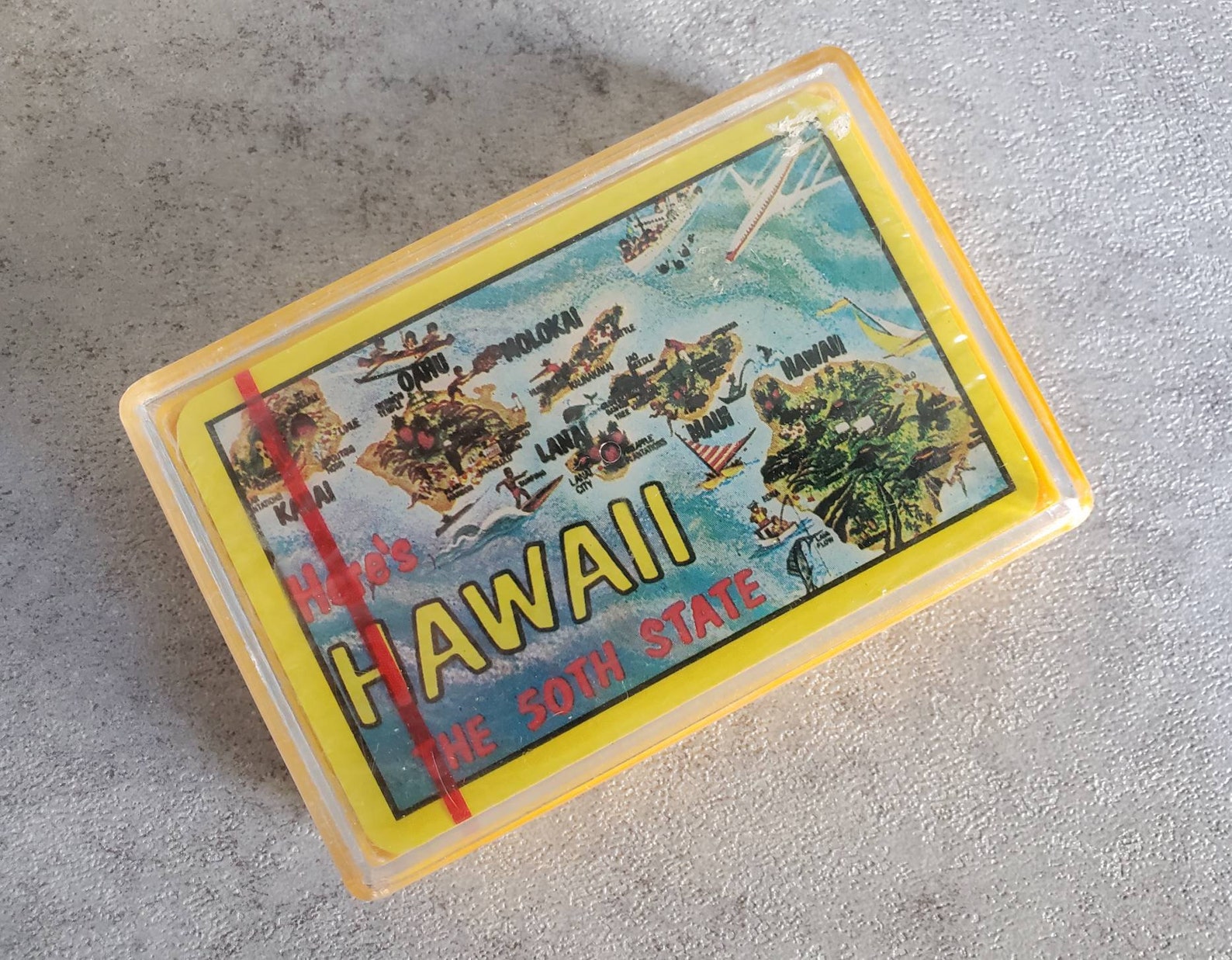 Vintage Hawaii Playing Cards - Sealed Set of Cards in Plastic Case - Etsy
