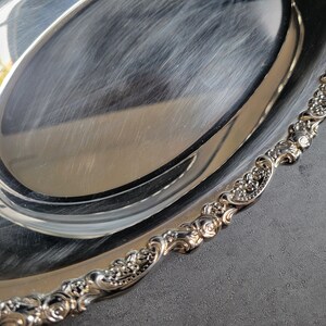 Vintage Silver Plated Bread Platter Oneida Du Maurier Roll Oval Silver ...