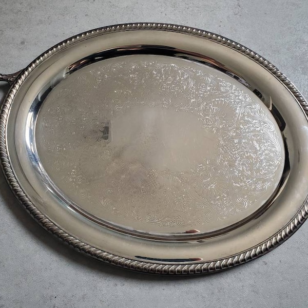 Silver Butler Tray - Etsy