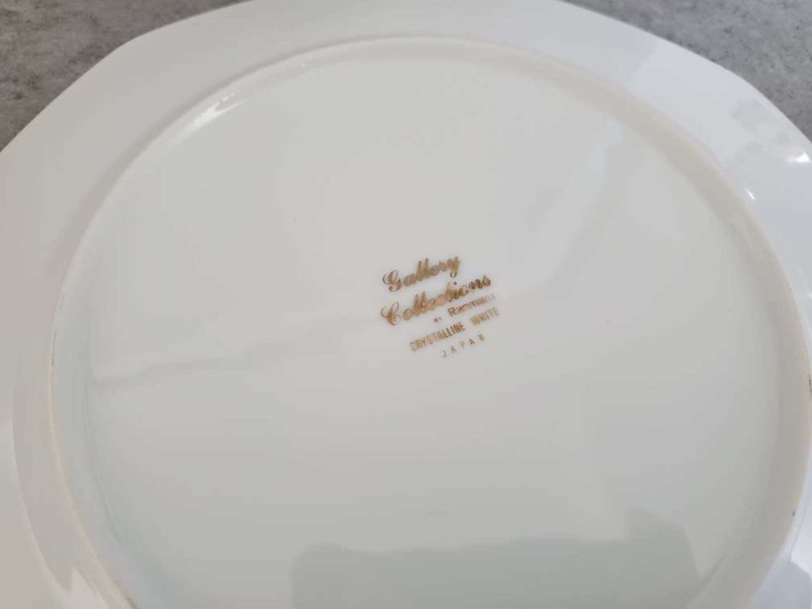 Ranmaru Porcelain 6 Plates - Gallery Collection Crystaline White ...