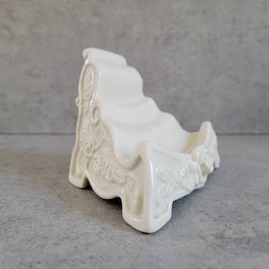 Vintage Plate Stand - Floral Porcelain Table Stand, Display for Office ...