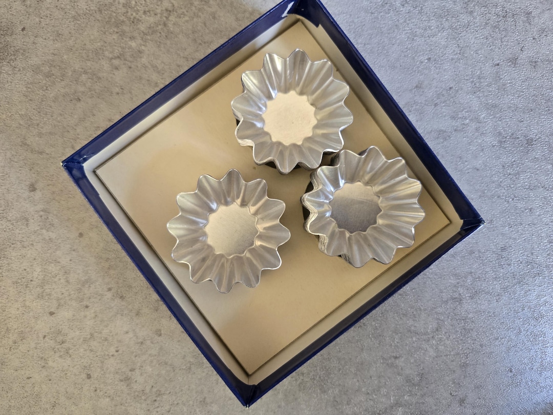 Vintage Swedish Tart Pans - Ebba's Forms Recipe 30 Metal Small Pie Pans ...