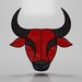 Bull Stained Glass Pattern: Animal SVG PDF (digital Download) - Etsy