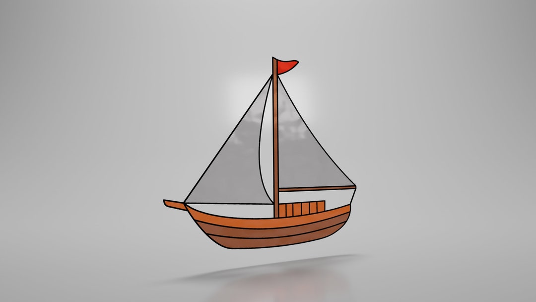 Sailing Ship Stained Glass Pattern: DIY Art (PDF, SVG) - Etsy