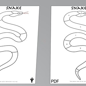 Snake Pattern Stained Glass Pattern Animal PDF SVG Digital Download Do ...