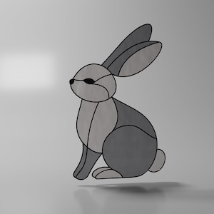 Rabbit Pattern Stained Glass Pattern PDF SVG Digital Download Do It ...