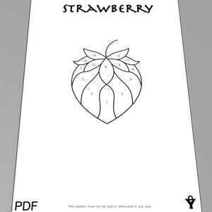Strawberry Stained Glass Pattern: DIY Art, SVG PDF (digital Download ...