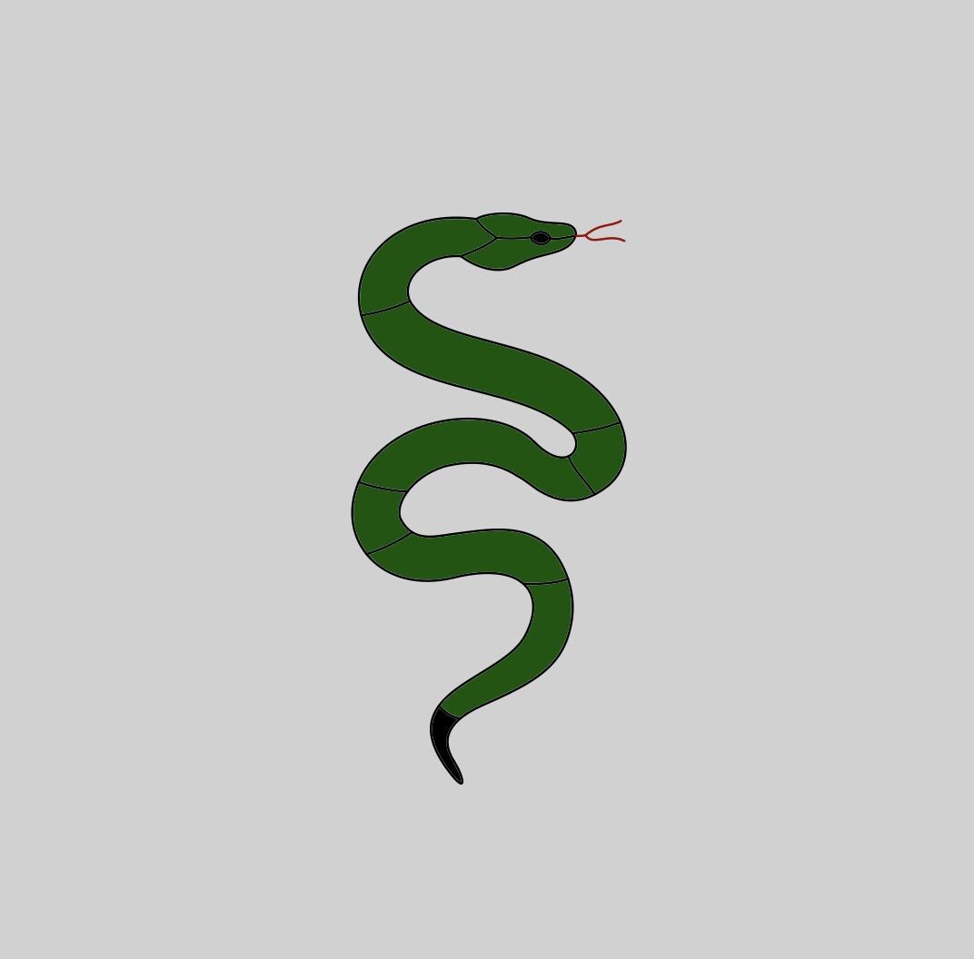 Snake Pattern Stained Glass Pattern Animal PDF SVG Digital Download Do ...