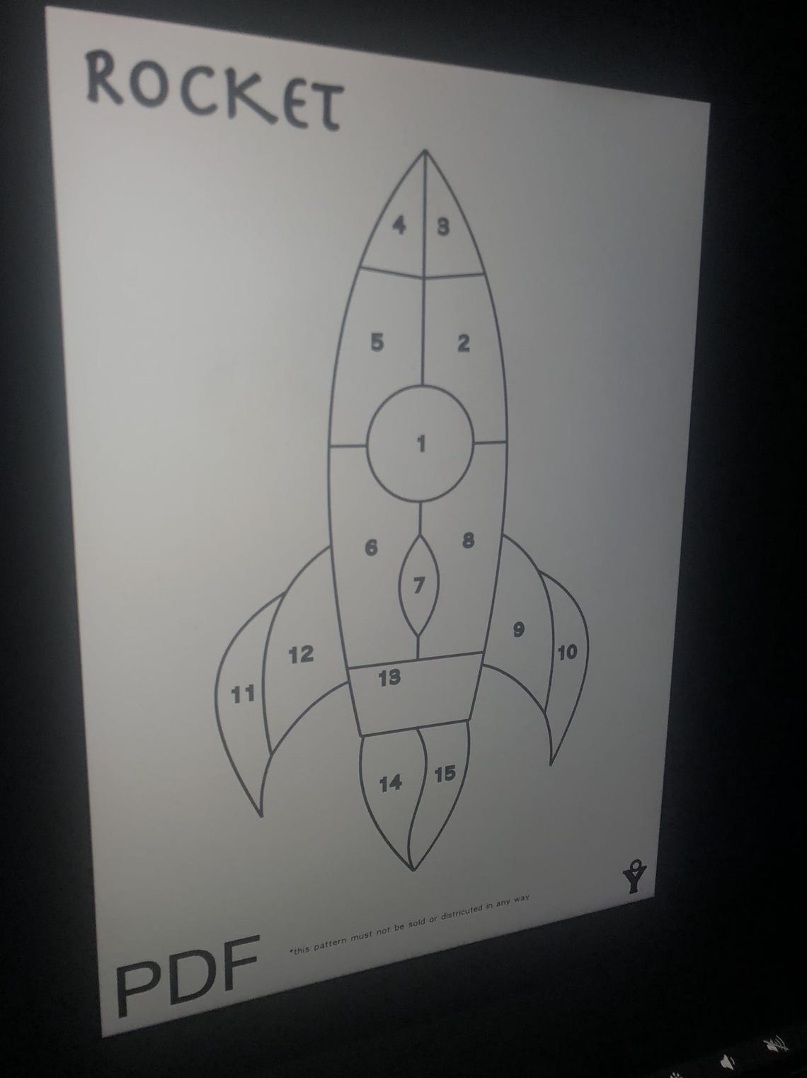 Rocket Stained Glass Pattern: DIY Home Decor (PDF SVG Digital Download ...