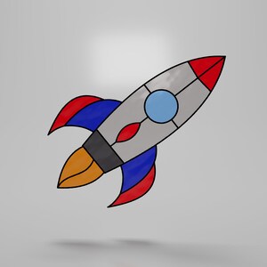 Rocket Pattern Stained Glass Pattern PDF SVG Digital Download Do It ...