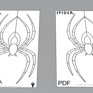 Spider Pattern Stained Glass Pattern PDF SVG Digital Download Do It ...