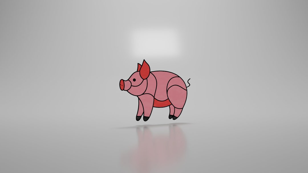 Pig Pattern Stained Glass Pattern PDF SVG Digital Download Do It ...