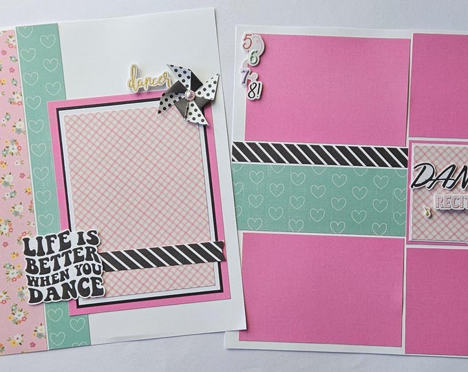 Dance Recital......12x12 Scrapbook Layout/pages - Etsy