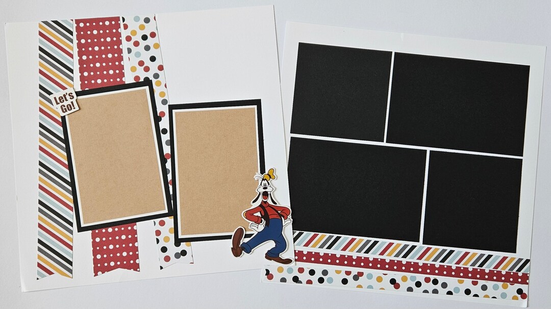 Goofy...12x12 Scrapbook Layout/pages - Etsy