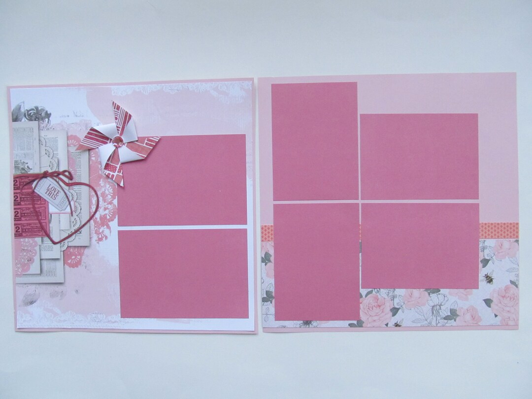 Love This DIY Kit,12x12 Scrapbook Layout, Scrapbook Page Kit - Etsy