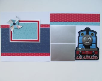Train Scrapbook Page - Etsy