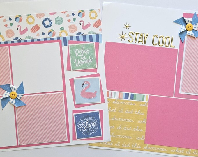 Stay Cool......diy Kit,12x12 Scrapbook Layout, Scrapbook Page Kit ...