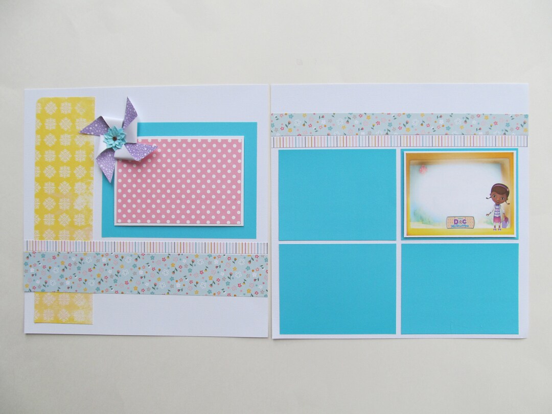 Doc Mc Stuffings 12x12 Scrapbook Layout, Scrapbook Page Kit - Etsy