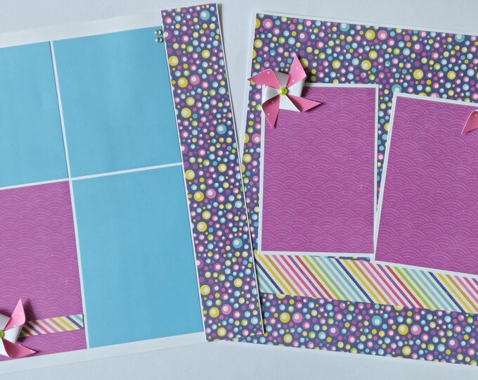 Blowing Bubbles.......scrapbook Layout Kit: DIY 12x12 Page - Etsy