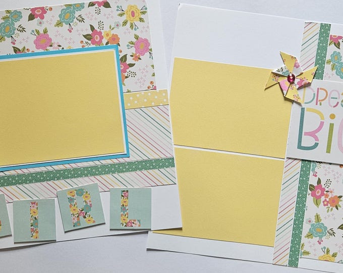 Dream Big.....diy Kit,12x12 Scrapbook Layout, Scrapbook Page Kit - Etsy