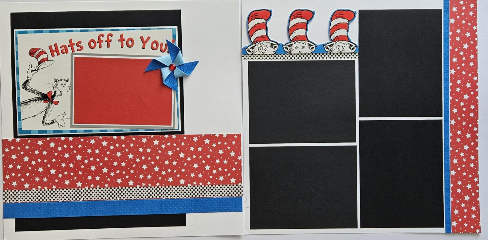 Dr. Seuss 12x12 Scrapbook Layout, Scrapbook Page Kit - Etsy