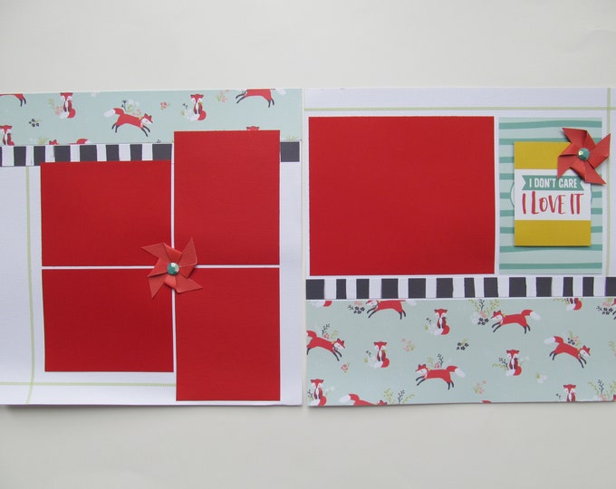 I Don't Care, I Love It DIY Kit,12x12 Scrapbook Layout, Scrapbook Page ...