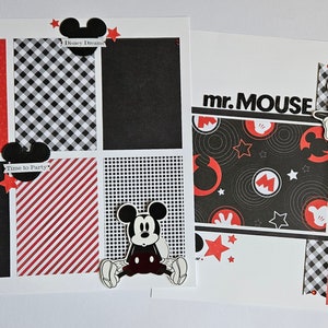 Smile Mickey Mouse...4 Pages 12x12 Layouts - Etsy