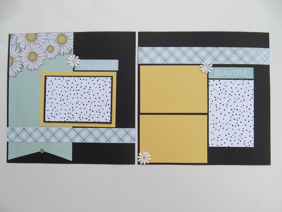 Beautiful.....12x12 Scrapbook Layout, Scrapbook Page Kit, Project Life ...