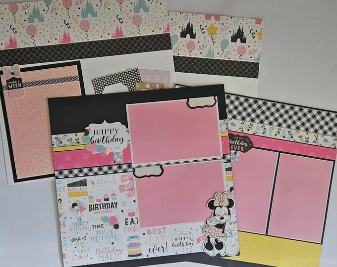 Happy Birthday From Minnie Mouse....scrapbook Pages, Scrapbooks ...