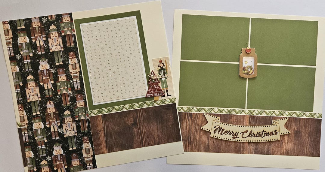 Antique Nutcracker 12x12 Scrapbook Layout/pages - Etsy
