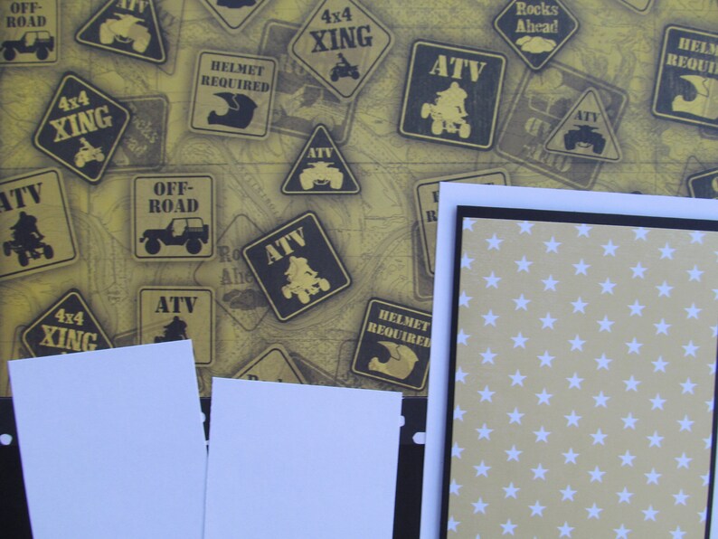 ATV.......DIY Kit,12x12 Scrapbook Layout, Scrapbook Page Kit, - Etsy