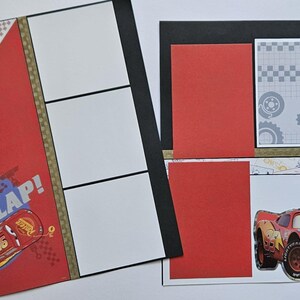 Cars #1...12x12 Scrapbook Layout, DIY Kit, Scrapbook Page Kit, - Etsy