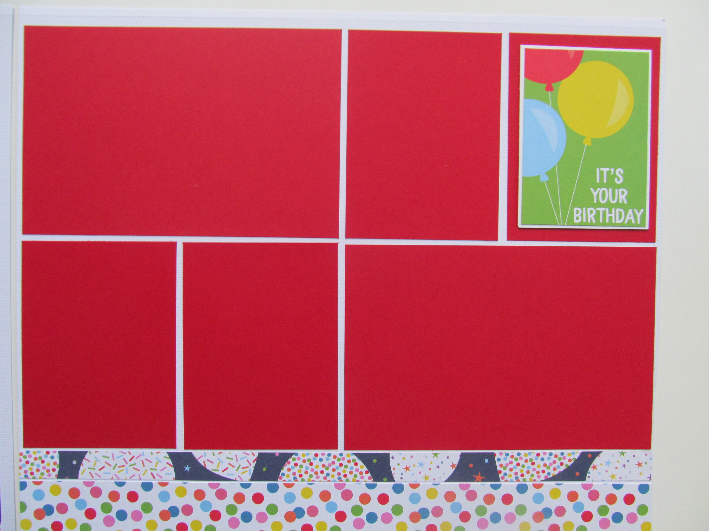 Scrapbook Page Kit Let's Party Premade or DIY Kit,12x12 Scrapbook ...