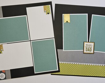 Family 12x12 Scrapbook Layout, Scrapbook Page Kit - Etsy