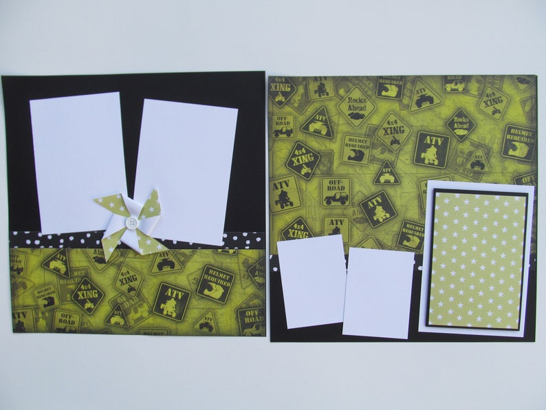 ATV.......DIY Kit,12x12 Scrapbook Layout, Scrapbook Page Kit, - Etsy