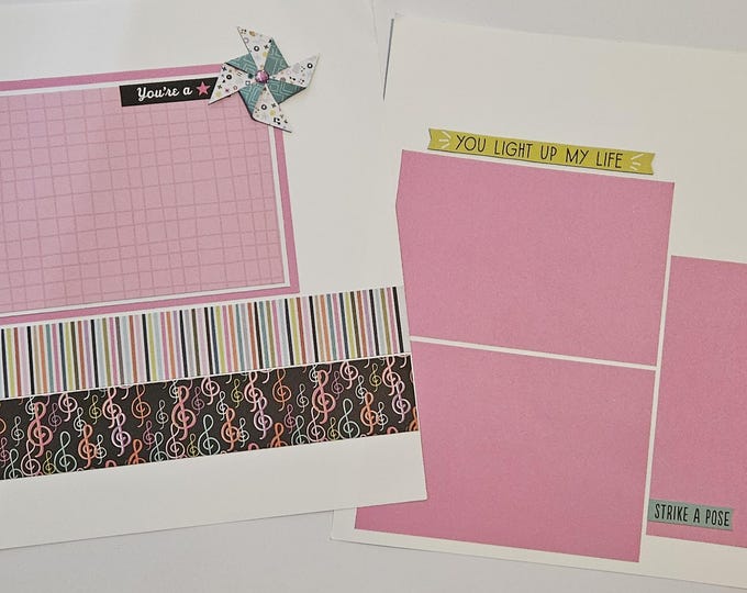 You Light up My Life......12x12 Scrapbook Layout, Scrapbook Page Kit - Etsy