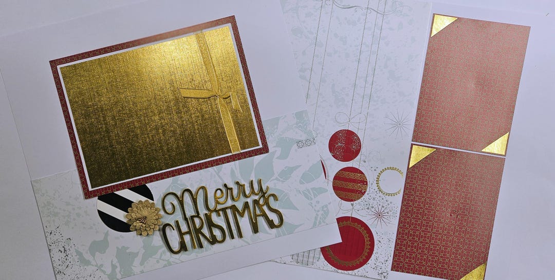 Merry Christmas........12x12 Scrapbook Layout, Scrapbook Page Kit ...