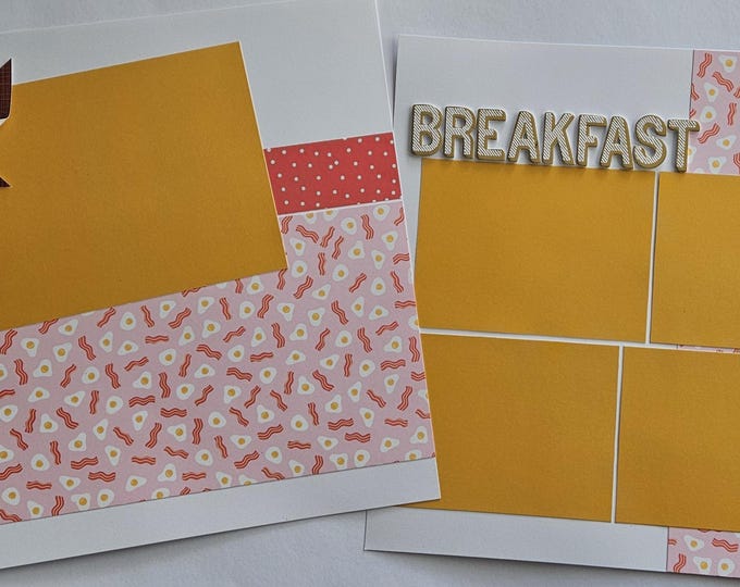 Breakfast....12x12 Scrapbook Layout, Scrapbook Page Kit - Etsy