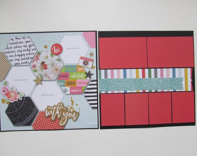 Quick and Easy Layout......12x12 Scrapbook Layout, Scrapbook Page Kit ...