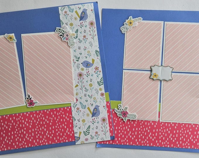 Free Bird....12x12 Scrapbook Layout, Scrapbook Page Kit - Etsy