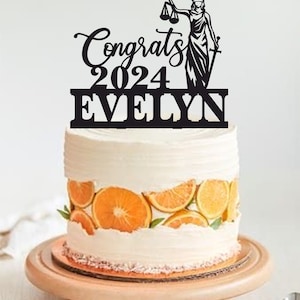 Lawyer Grad Cake Topper, Law School Graduation Topper, Class of 2024 ...