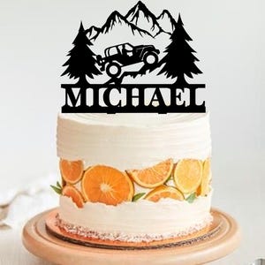 Mountain Birthday Cake Topper, off Road Cake Topper, SUV Cake Topper ...